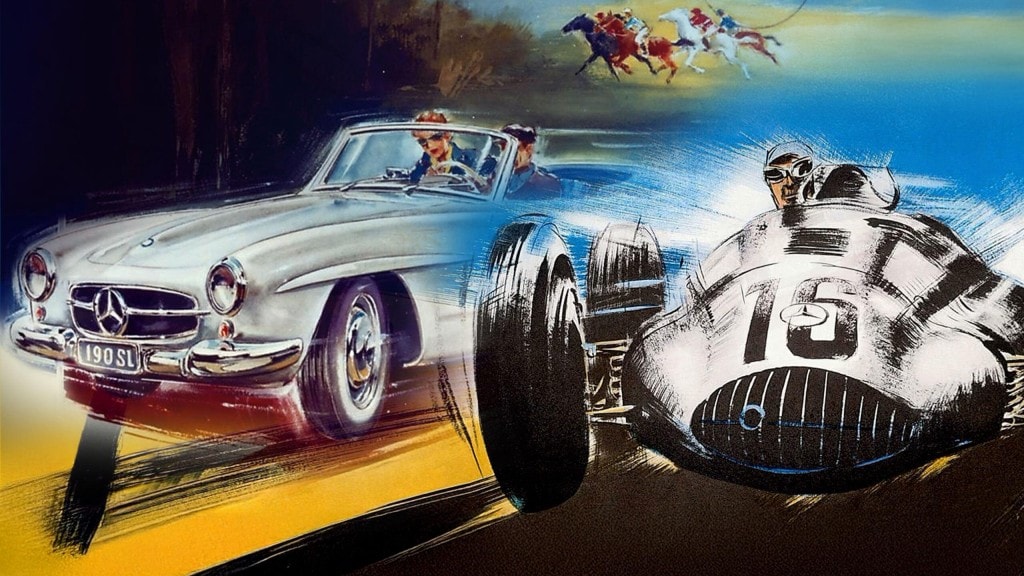 Mercedes-Benz historical advertisements and racing posters